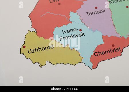 Political map of western Europe. Color illustration Stock Photo - Alamy