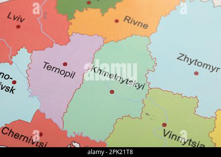 Political map of western Europe. Color illustration Stock Photo - Alamy