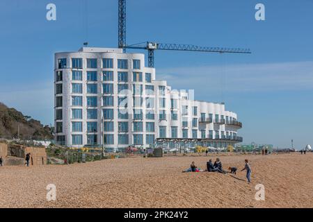 The Shoreline development, Folkestone nearing completion Stock Photo ...