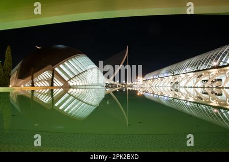 Spain, Valencia, Amazing architecture of bridge Calatrava, Assut de l ...