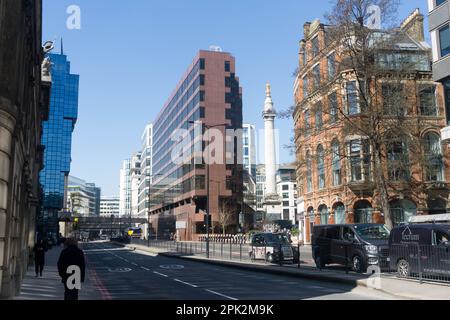 Monument Street and Lower Thames street. - City of London, United ...