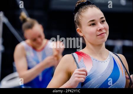 ROTTERDAM - Netherlands, 05/04/2023, Gymnast Eythora Thorsdottir during ...