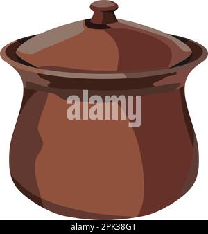 clay pot utensil Stock Vector Image & Art - Alamy