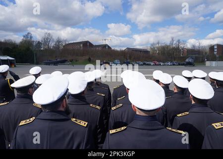 05 April 2023, Schleswig-Holstein, Eckernförde: Frigate Captain ...