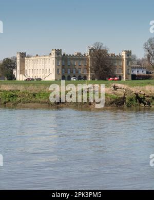 Syon House and Gardens as seen from the River Thames, Isleworth ...