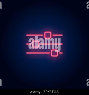 Mixing console neon sign Stock Vector Image & Art - Alamy