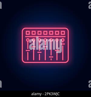 Mixing desk neon sign Stock Vector Image & Art - Alamy