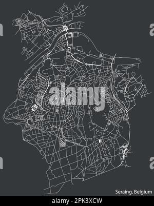 Street roads map of SERAING, BELGIUM Stock Vector Image & Art - Alamy