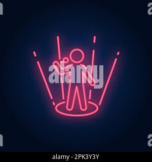 Singer neon sign Stock Vector Image & Art - Alamy