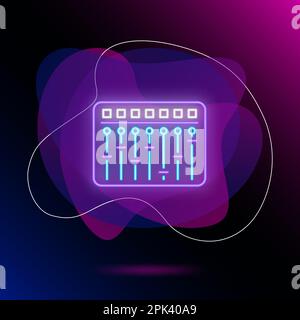 Mixing desk neon sign Stock Vector Image & Art - Alamy