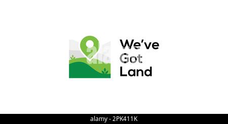 Unique and modern land sale logo design Stock Vector Image & Art - Alamy