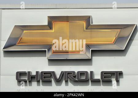 Chevrolet / Schriftzug / Logo Stock Photo - Alamy