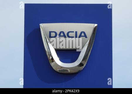 Dacia / Schriftzug / Logo Stock Photo - Alamy
