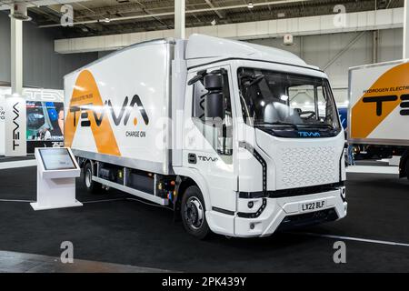 Tevva hydrogen electric truck presented at the Hannover IAA ...