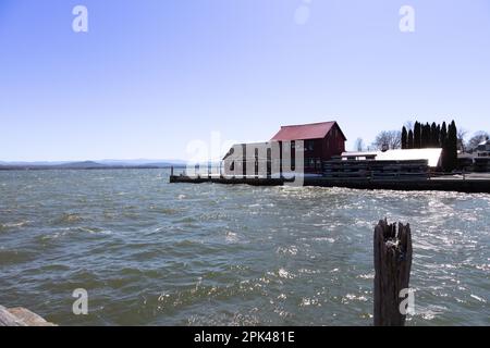 The Old Dock Lake Champlain in New York Stock Photo - Alamy