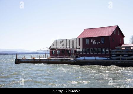 The Old Dock Lake Champlain in New York Stock Photo - Alamy