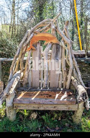 Traditional Welsh Woodcarvings Pembrokeshire Wales UK Stock Photo - Alamy