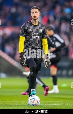 Rotterdam, Netherlands - 05/04/2023, Jaimy Kroesen of Feyenoord during ...