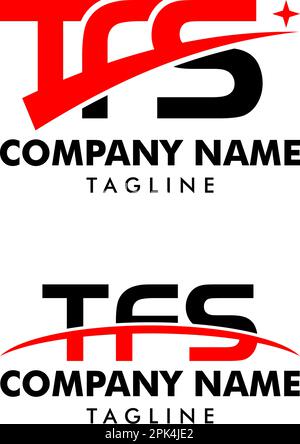 Initial Letter TFS Swoosh Logo Template Design Stock Vector Image & Art ...