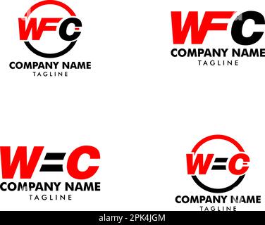Initial Letter WFC Logo Template Design Stock Vector Image & Art - Alamy