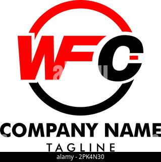 Initial Letter WFC Logo Template Design Stock Vector Image & Art - Alamy