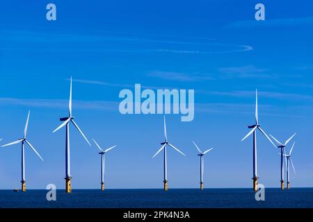 Offshore Windfarm Redcar Cleveland Stock Photo - Alamy