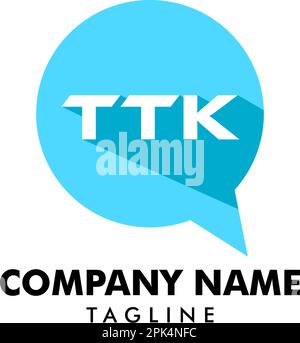 Initial Letter TTK Logo Template Design Stock Vector Image & Art - Alamy