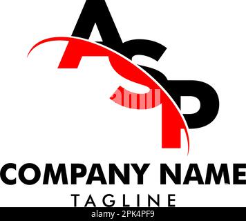 Initial Letter ASP Logo Template Design Stock Vector Image & Art - Alamy