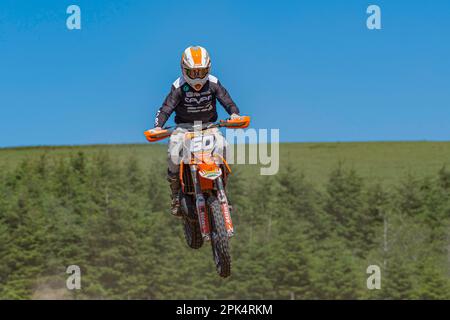 Racers at Duns Motocross track Stock Photo - Alamy
