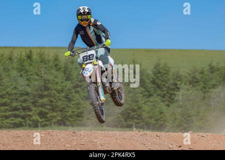 Racers at Duns Motocross track Stock Photo - Alamy