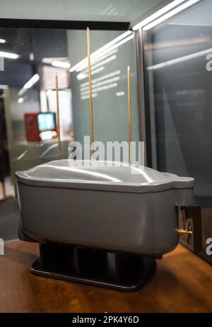 Remote controlled boat prototype at Nikola Tesla exhibition Stock Photo ...