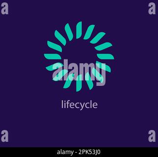 life cycle logo design template Stock Vector Image & Art - Alamy