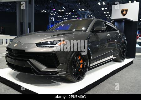 2023 Lamborghini Urus Performante on display at the 2023 NY ...
