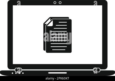Digital Document Icon. Flat style vector EPS Stock Vector Image & Art ...