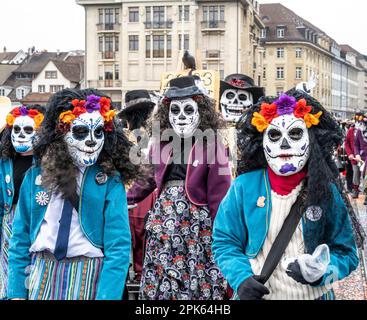 Mexico Costume at the Basel Fasnacht parade in Switzerland Stock Photo ...