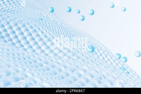 Cells floating on the skin, skin care and treatment, clothing care , 3d ...