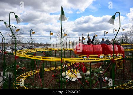 Wustermark, Germany. 04th Apr, 2023. In Karls Erlebnis-Dorf Elstal, the ...
