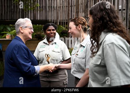 NSW Environment Minister Penny Sharpe speaks during the opening of the ...