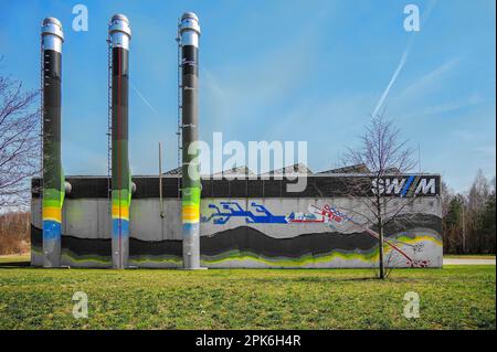Geothermal power plant, Munich-Riem, Munich, Bavaria, Germany Stock ...