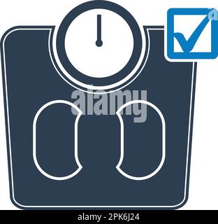 Ideal Weight Icon. Flat style vector EPS Stock Vector Image & Art - Alamy