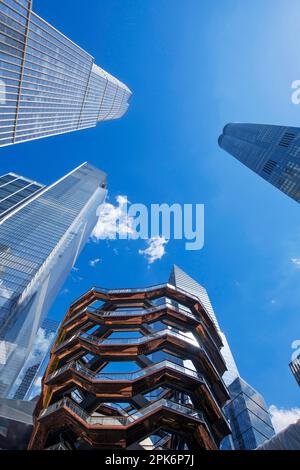 The Vessel, Hudson Yards, The Edge-Gebaeude, Manhattan, New York City ...