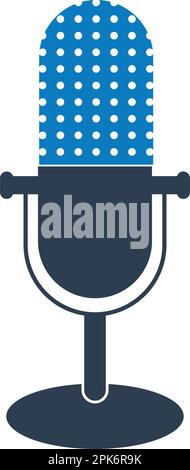 Microphone icon. Flat style vector EPS Stock Vector Image & Art - Alamy