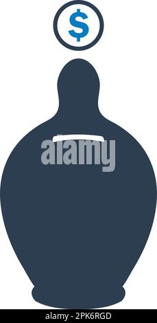 Money Box Icon. Flat style vector EPS Stock Vector Image & Art - Alamy