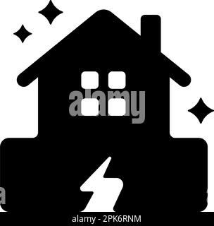 Earthquake-resistant house vector icon illustration Stock Vector Image ...