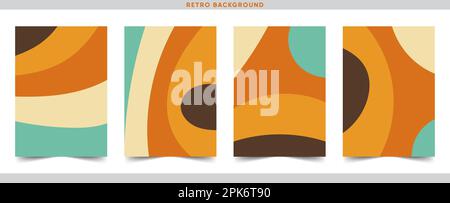Vintage Color Backgrounds Set from the 70s Stock Vector Image & Art - Alamy