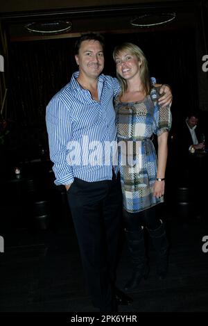 TV presenter Tony Squires and partner Kate Pascoe at the official media ...