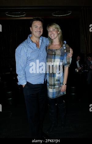 TV presenter Tony Squires and partner Kate Pascoe at the official media ...