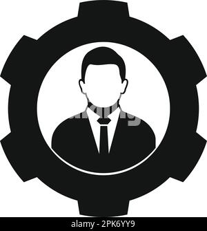 Servicing Man Icon. Flat style vector EPS Stock Vector Image & Art - Alamy