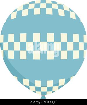 Rubber balloon illustration with simple pattern (realistic Stock Vector ...