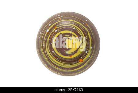 Modern gourmet bonbon, aka bon-bon or truffle made of chocolate ...